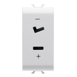 SELV socket-outlet 6A-24V polarized